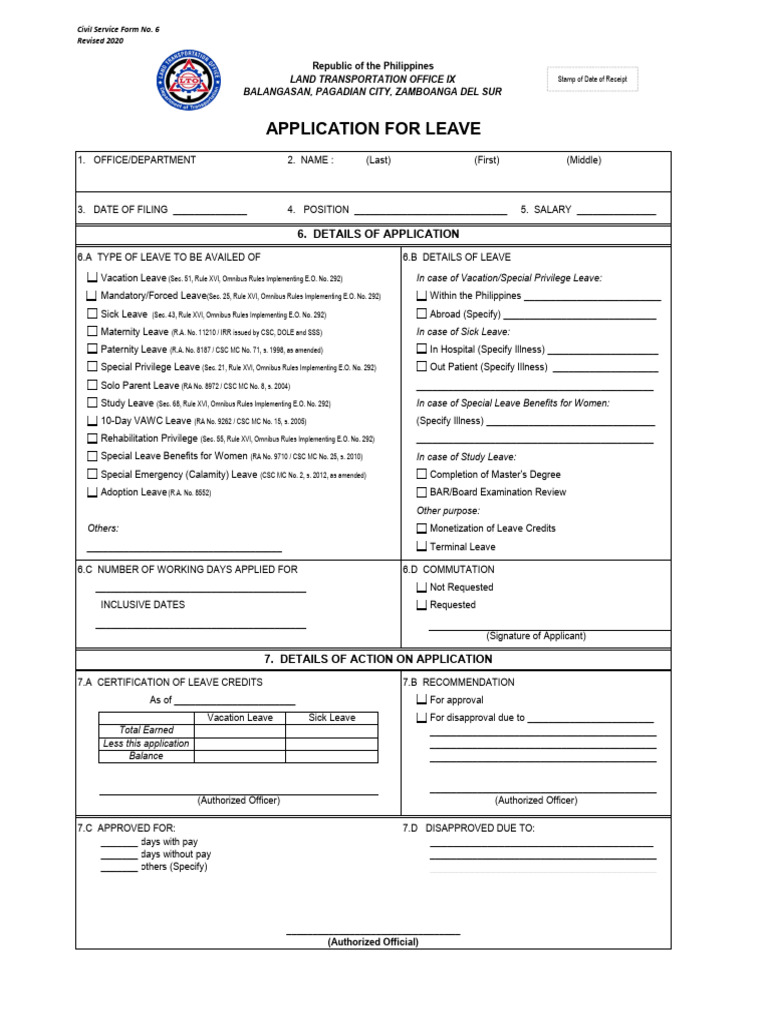 Leave Form | PDF | Parental Leave | Sick Leave