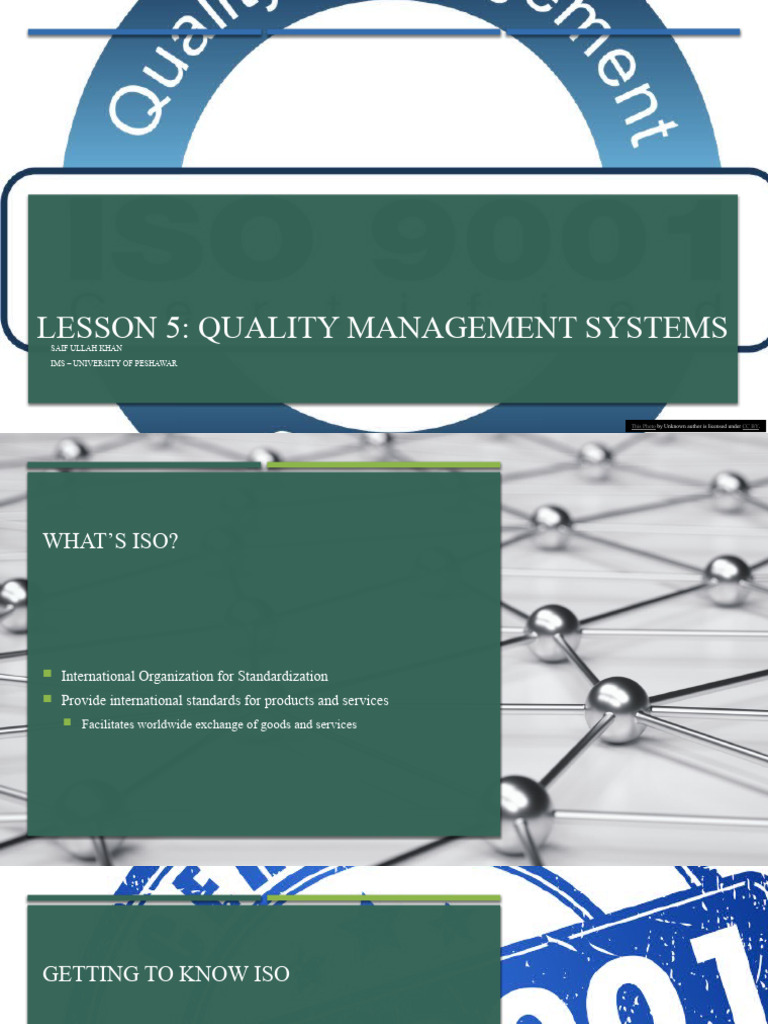 Lesson 05 Quality Management System | PDF | Audit | Quality Management System