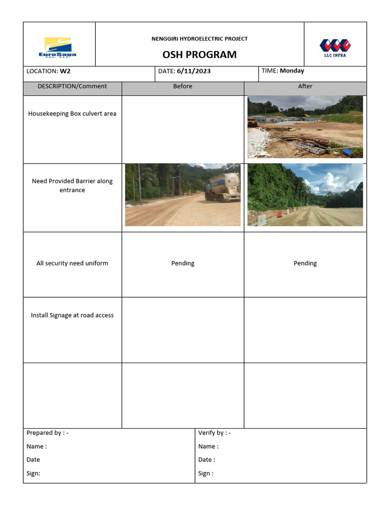 Osh Weekly Program | PDF