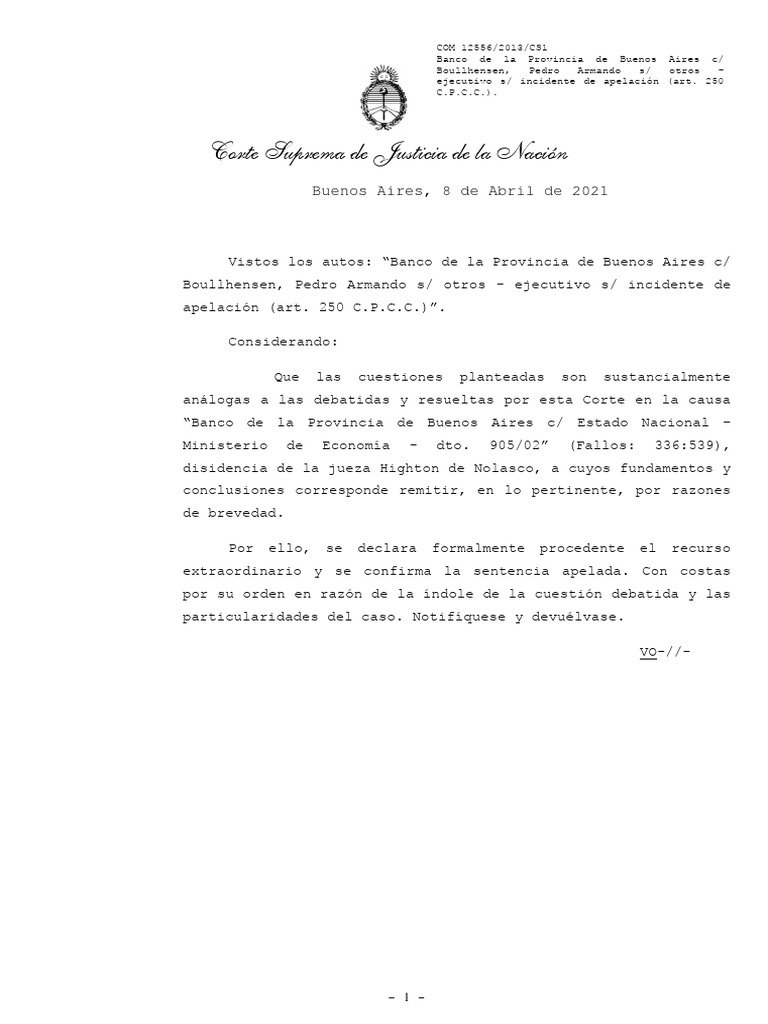 Fallo CSJN 344-421 | PDF | Constitución | Apelación