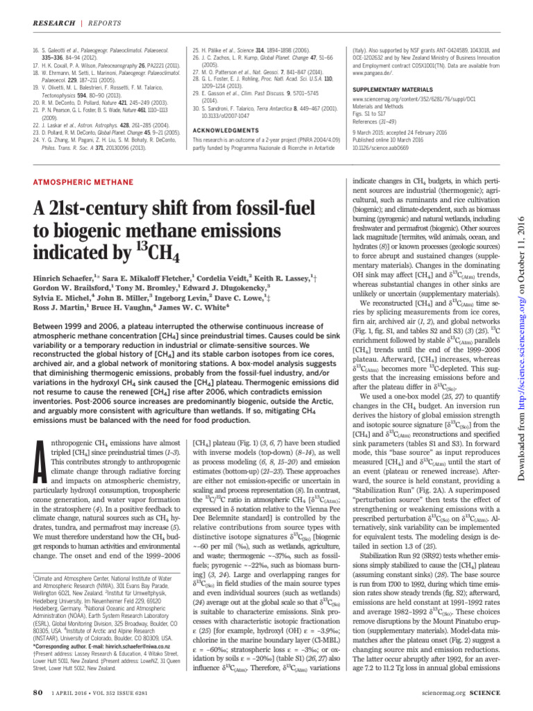 A 21st-Century Shift From Fossil-Fuel To Biogenic Methane Emissions ...