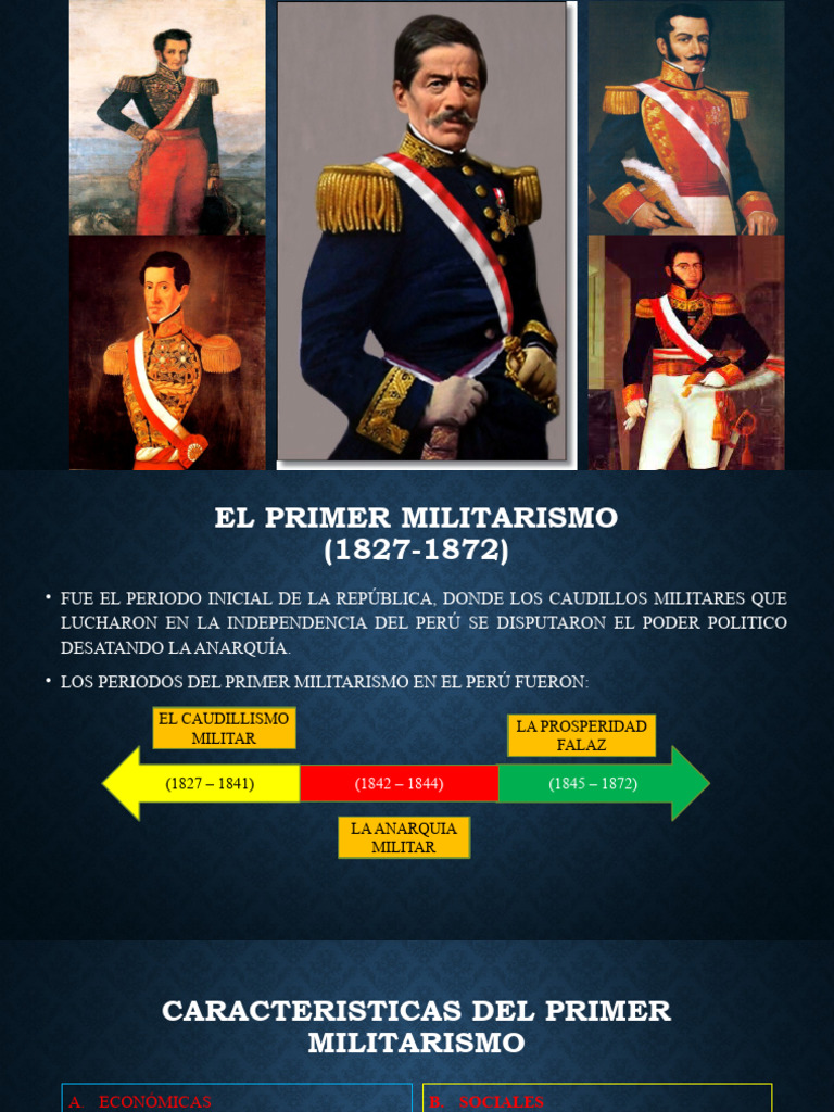El Primer Militarismo | PDF | Comunidad andina | Perú