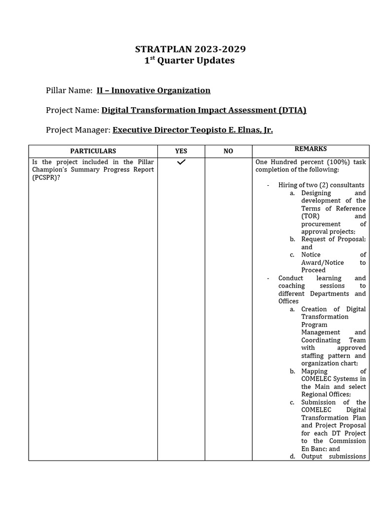 Dtia Updates | PDF | Commission On Elections (Philippines)