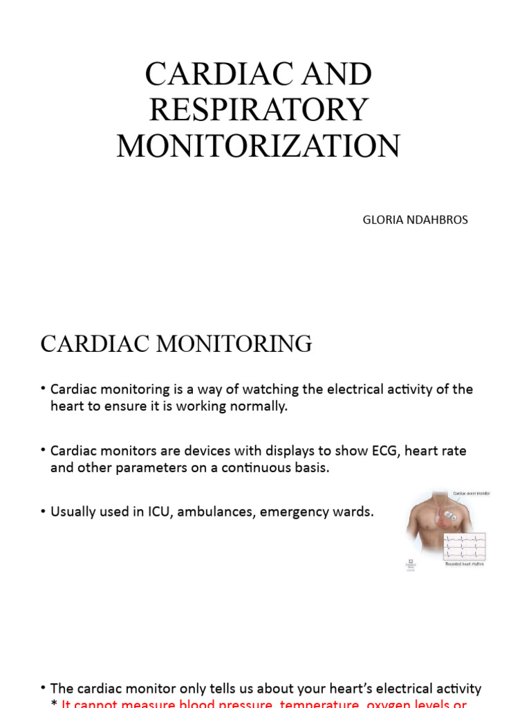 Cardiac and Respiratory Monitorization | PDF | Heart | Electrocardiography
