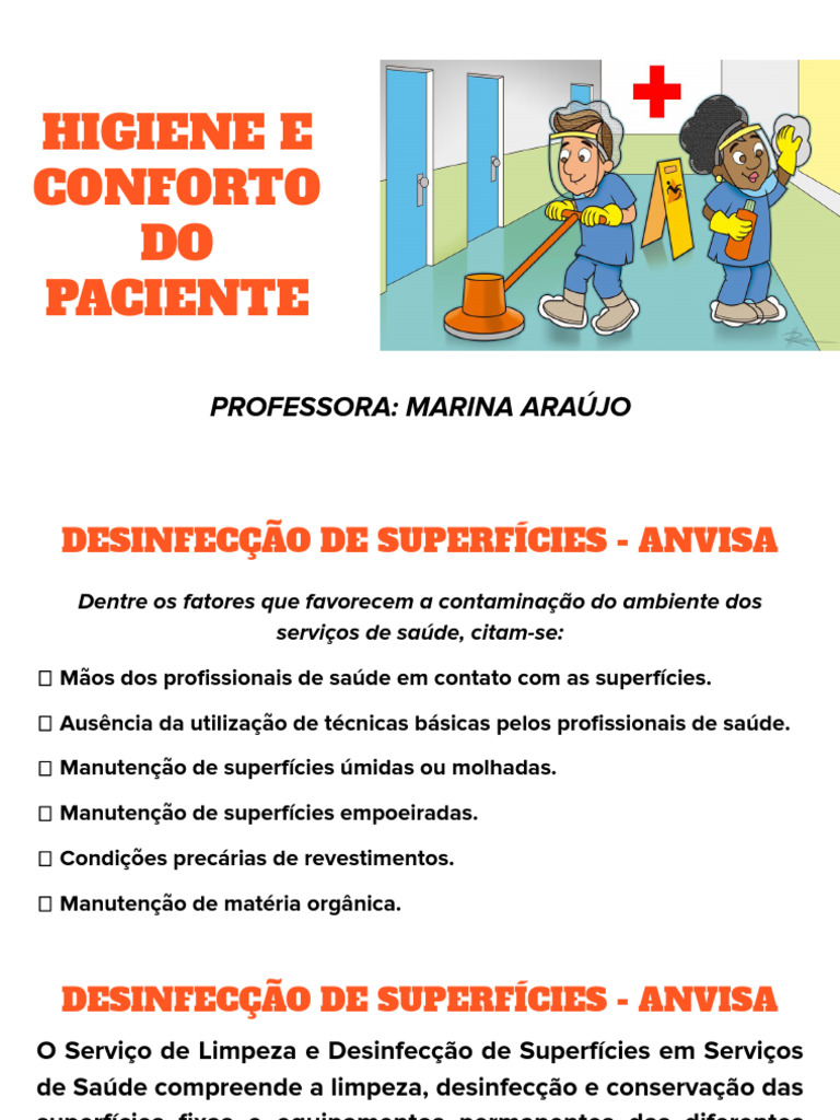 Higiene e Conforto Do Paciente - Aula 02 | PDF | Cama