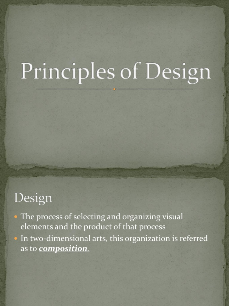 Principles of Design | PDF | Art Media | Paintings