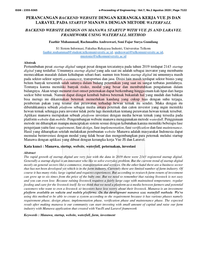 Membangun Backend Website Dengan Kerangk | PDF