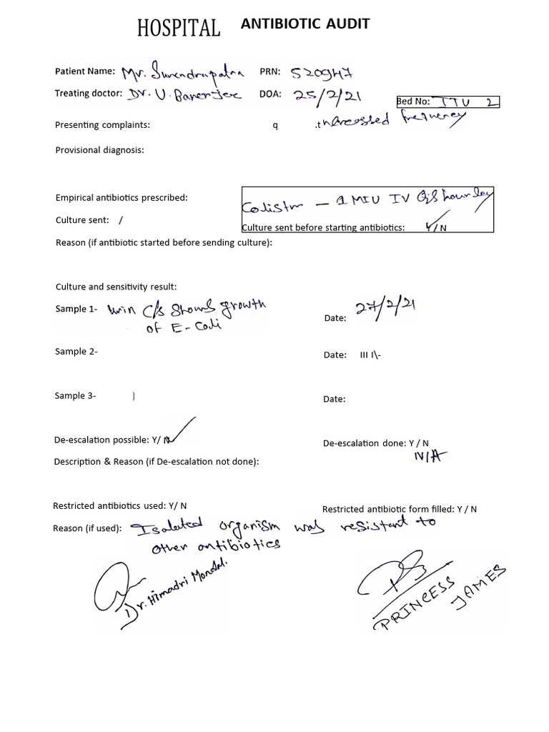 Antibiotic Audit - PdfToWord | PDF | Pharmacy | Antimicrobial Resistance