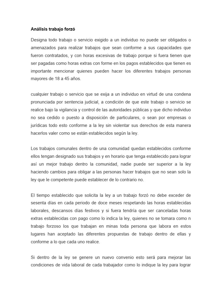 Analize Correcto Gerardo | PDF | Derecho laboral | Tiempo de trabajo