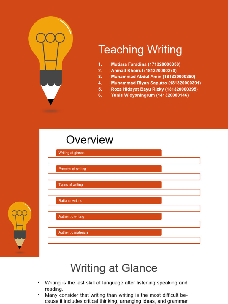 Teaching Writing | Download Free PDF | Human Communication | Cognitive Science