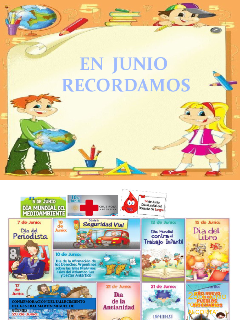 Efemérides junio | PDF | Argentina