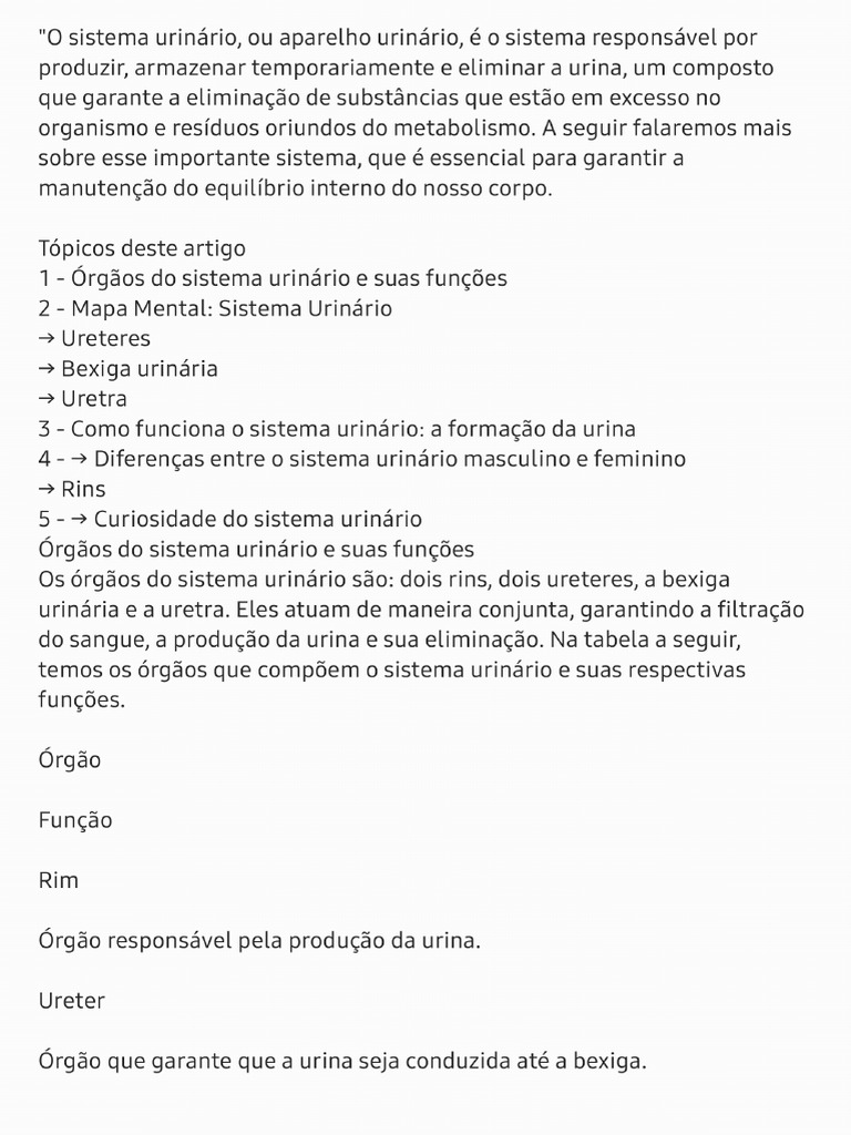 Sistema Urinário - 240428 - 184441 | PDF