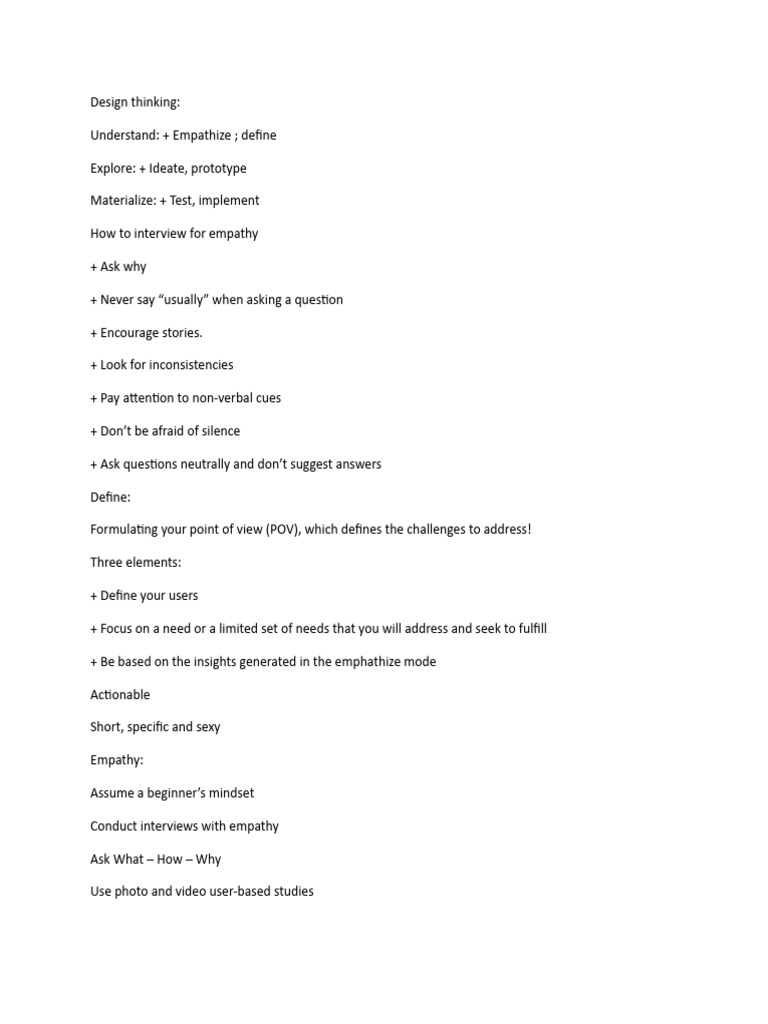 Design Thinking - Social Entrepreneurship | PDF | Empathy | Design Thinking