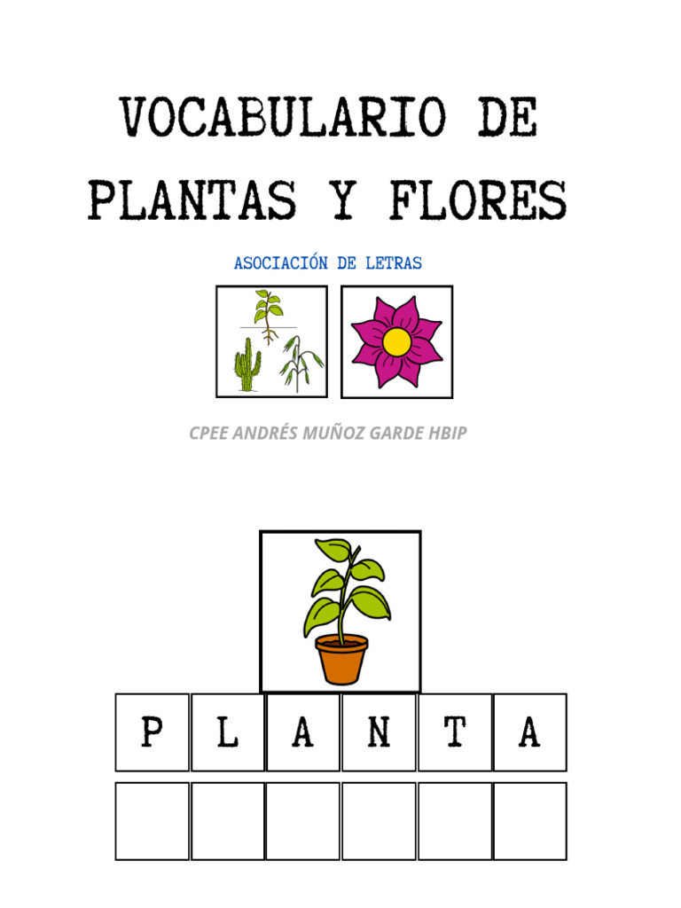 Vocabulario de Plantas y Flores | PDF
