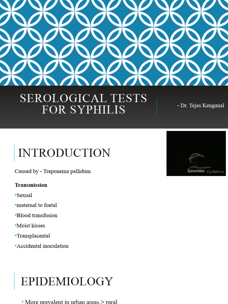 Serology of Syphilis | PDF | Serology | Antibody