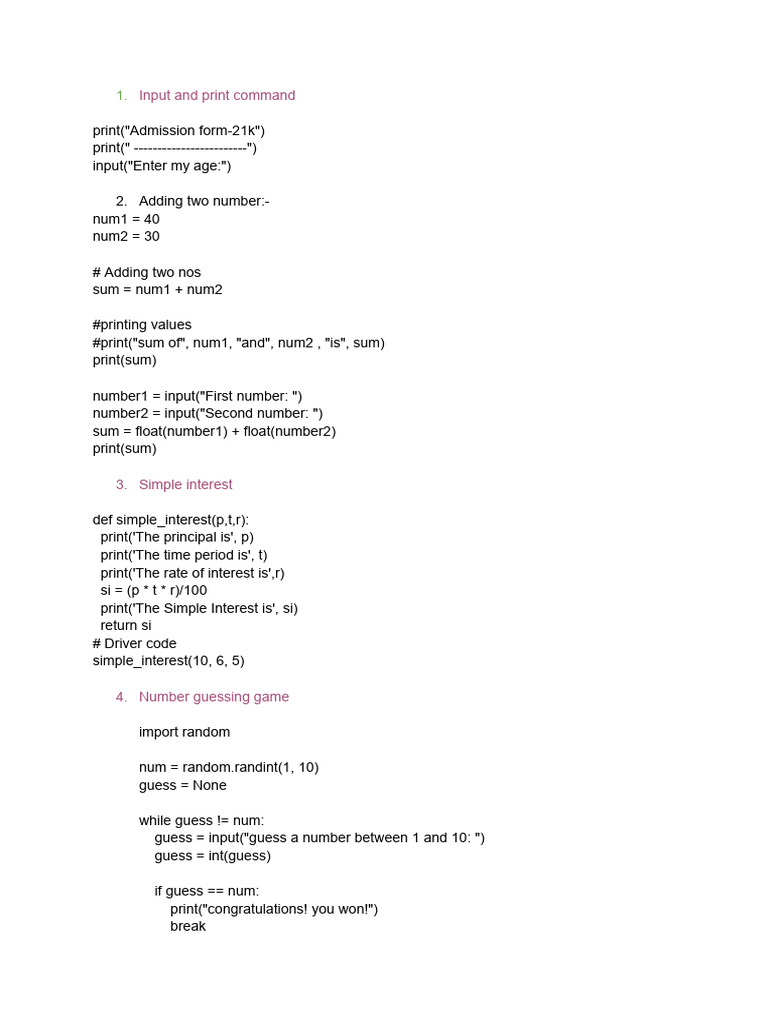 Python Codes For Grade 8 | PDF | Theoretical Computer Science | Computer Engineering