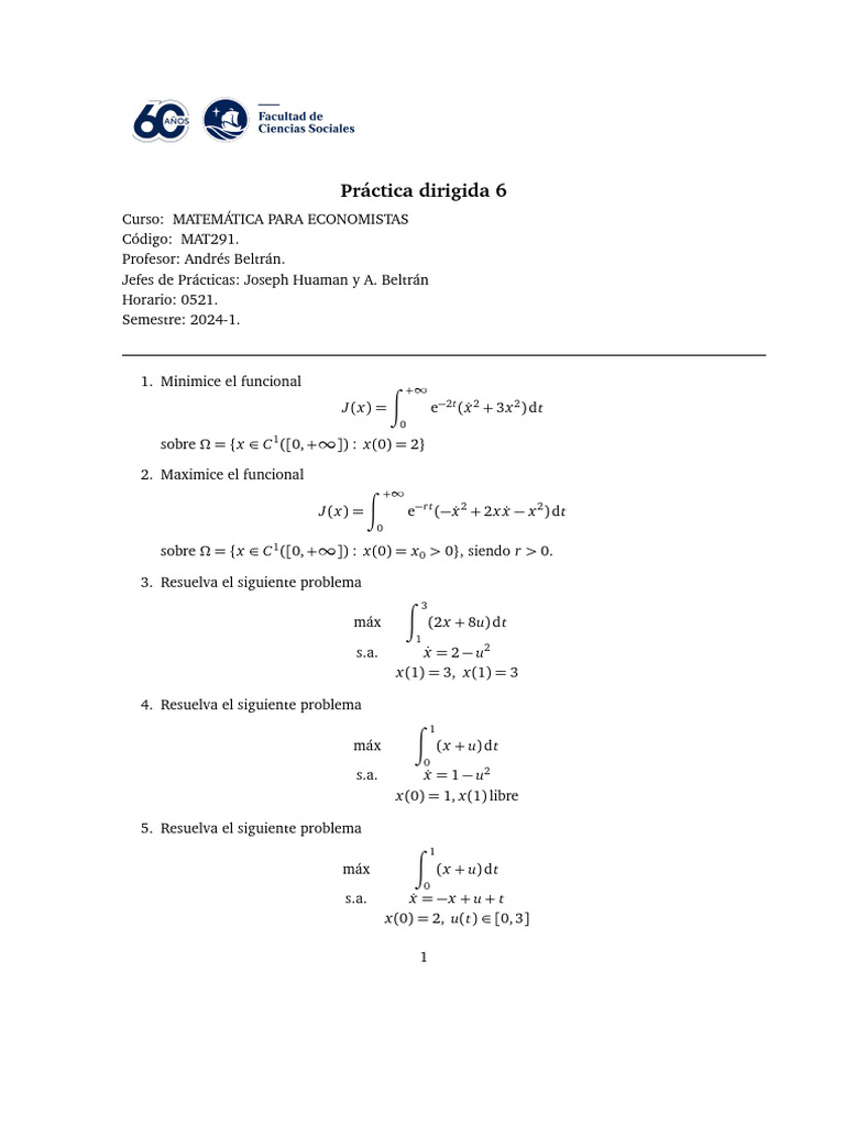 PD6 MEF 2024-1 Alumnos | PDF | Economias | Ciencias económicas