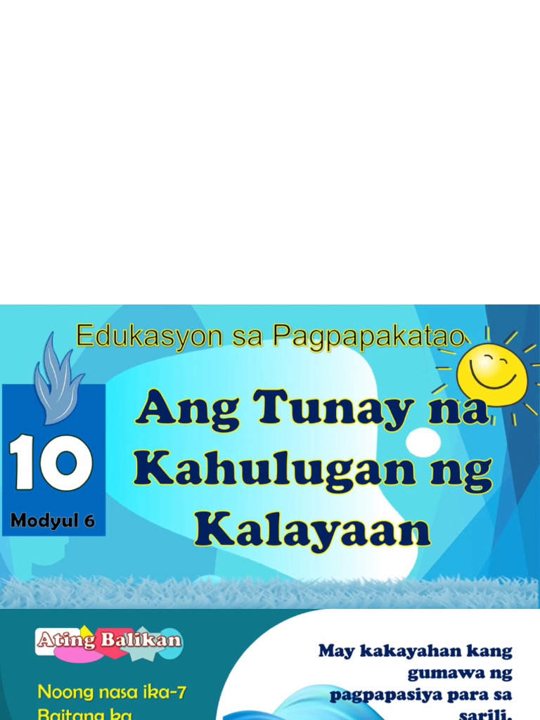 .6. Tunay Na Kahulugan Ng Kalayaan | PDF .6. Tunay Na Kahulugan Ng Kalayaan | PDF