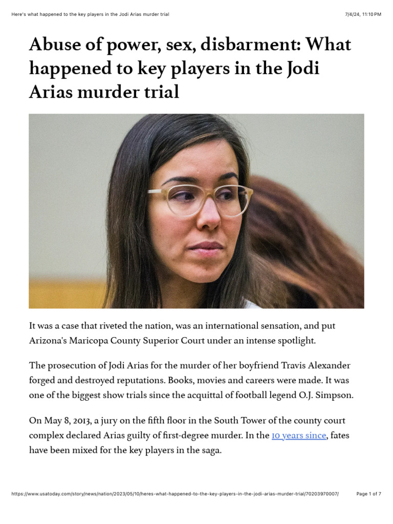 Here's What Happened To The Key Players in The Jodi Arias Murder Trial ...