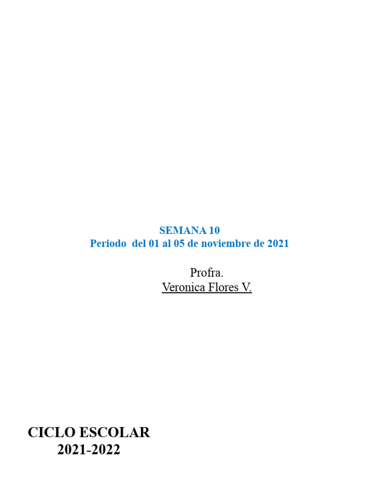 6° Sem10 Planeación | PDF