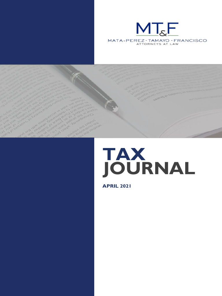 MTF Tax Journal April 2021 | PDF | Dividend | Taxes