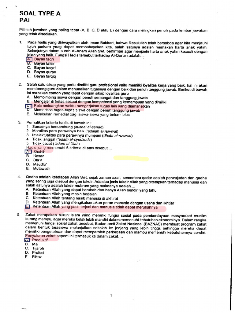 SOAL INDUKSI A Edit | PDF