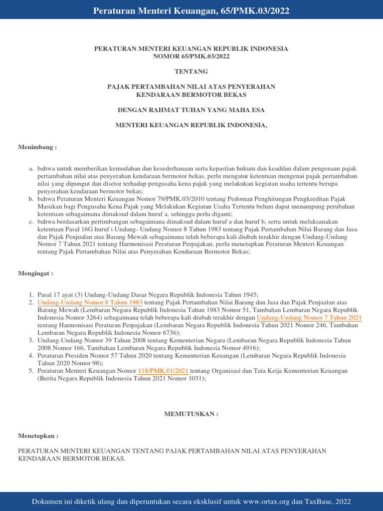 65 PMK.03 2022 | PDF