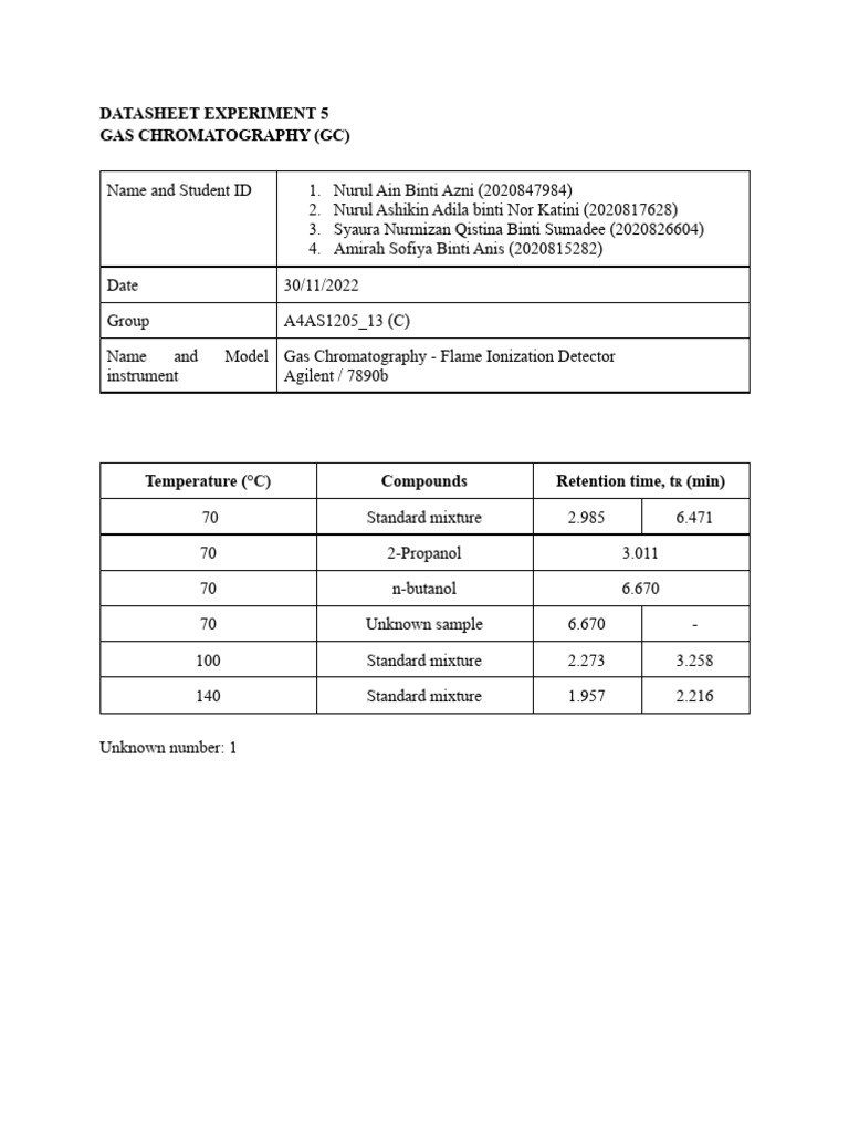 EXPERIMENT GC | Download Free PDF | Chromatography | Gas Chromatography EXPERIMENT GC | Download Free PDF | Chromatography | Gas Chromatography