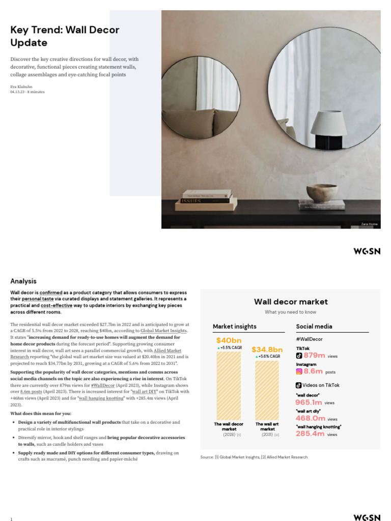 Key Trend Wall Decor Update en | PDF | Carpet | Interior Design