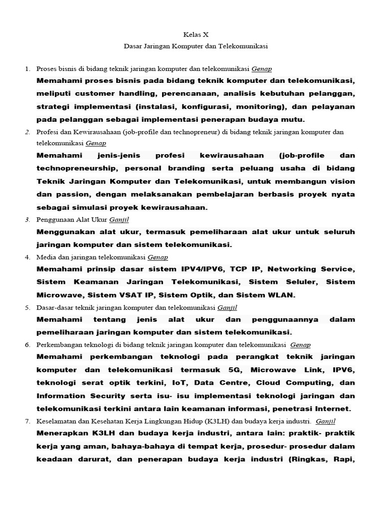 Penilaian TJKT X Dan XI | PDF Penilaian TJKT X Dan XI | PDF
