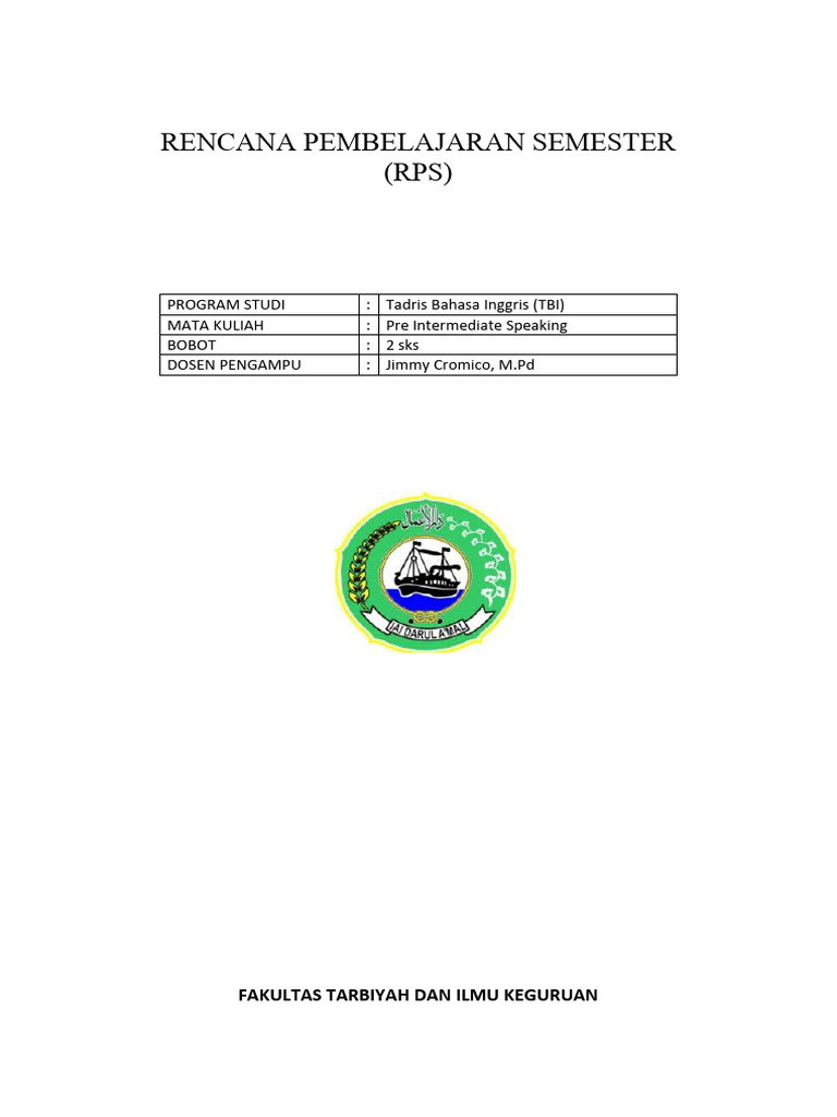 RPS Pre Intermediate - Speaking | PDF | Brainstorming | Learning