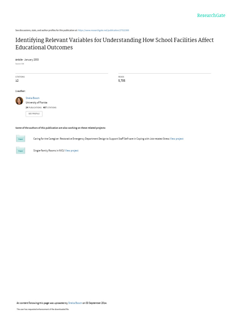 Identifying Relevant Variables For Understanding H | PDF | Teachers ...