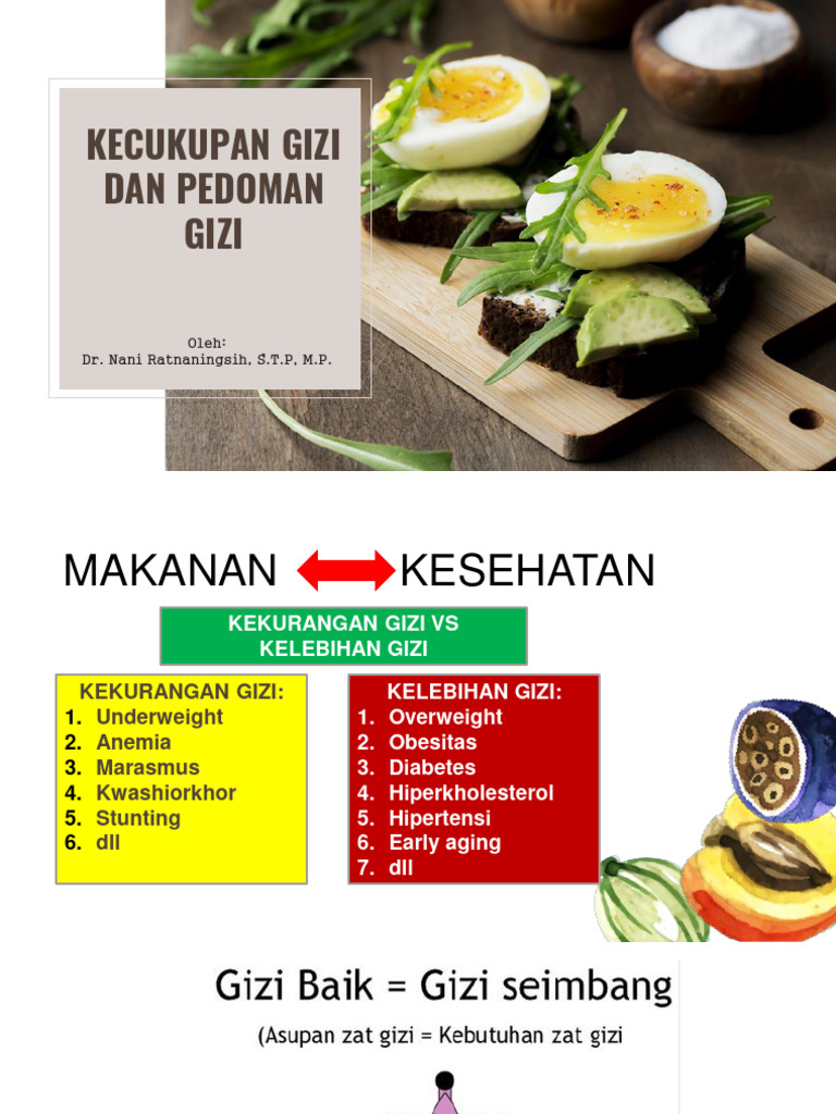 Kecukupan Gizi Dan Pedoman Gizi | PDF