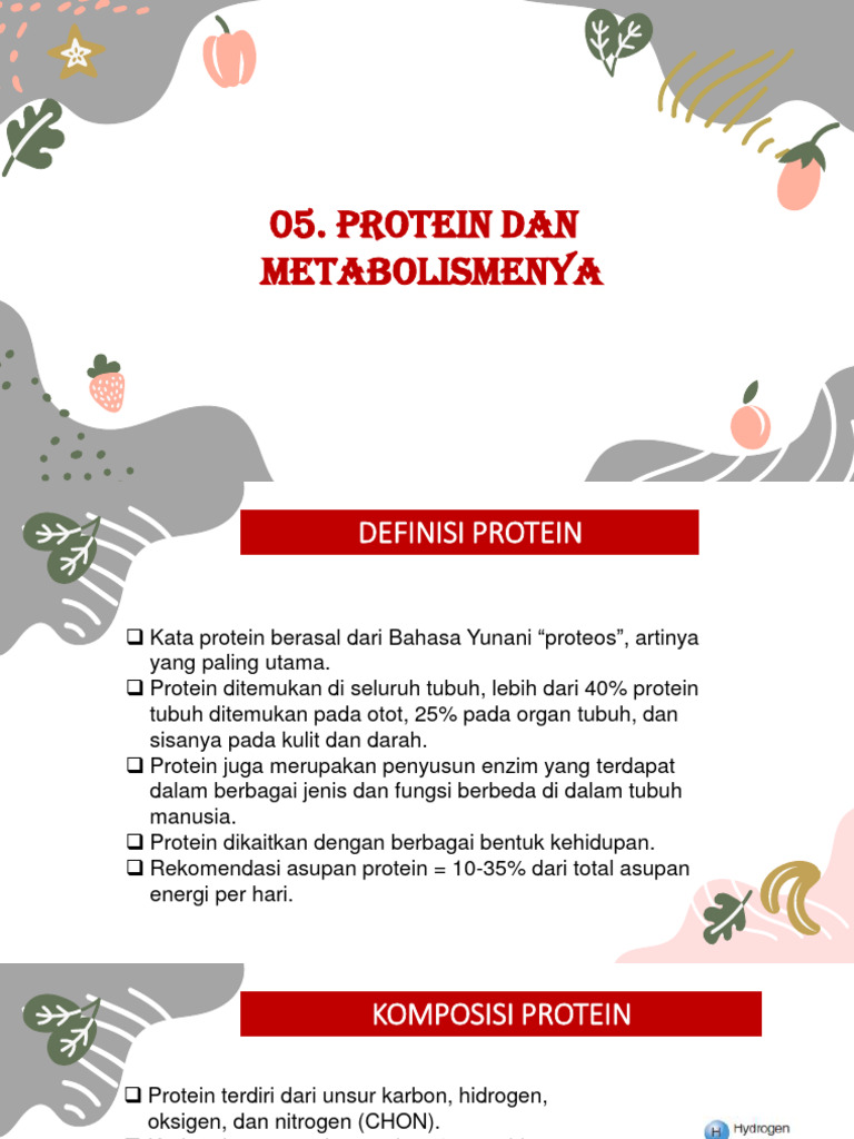 4. Protein dan lemak | PDF | Proteolysis | Proteins