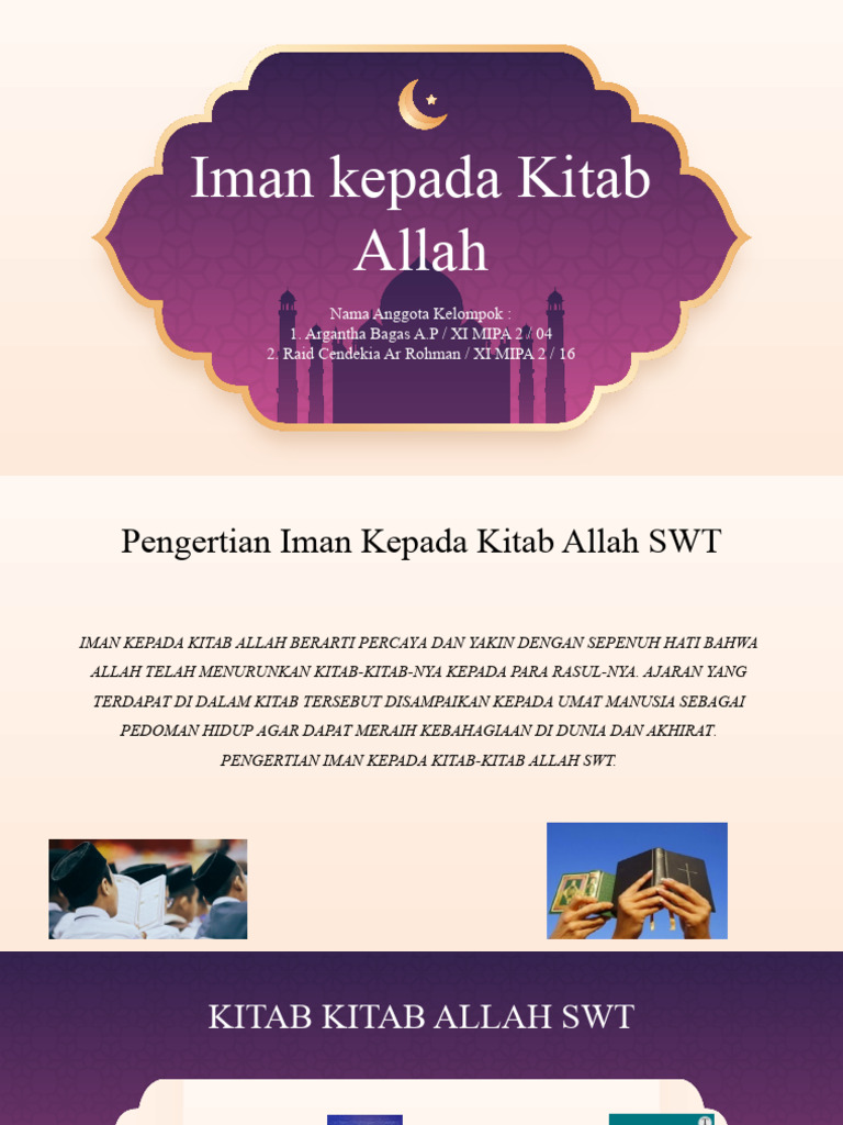 Iman Kepada Kitab Allah SWT | PDF | Agama & Spiritualitas