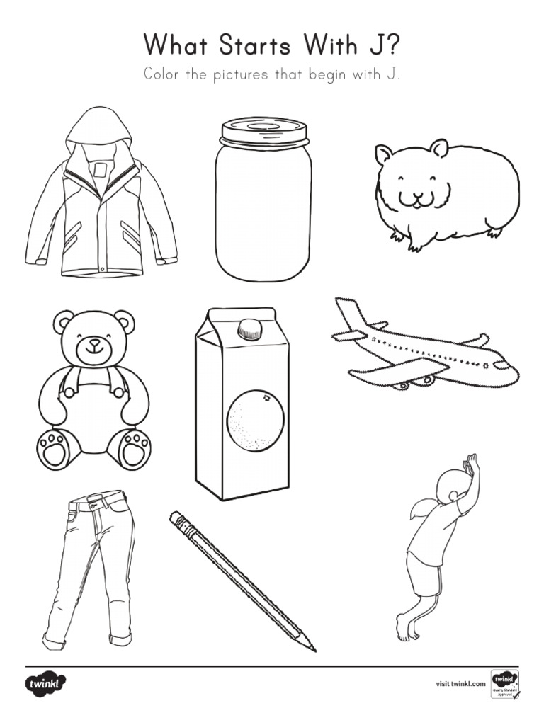 Color Pictures Starting With J | PDF