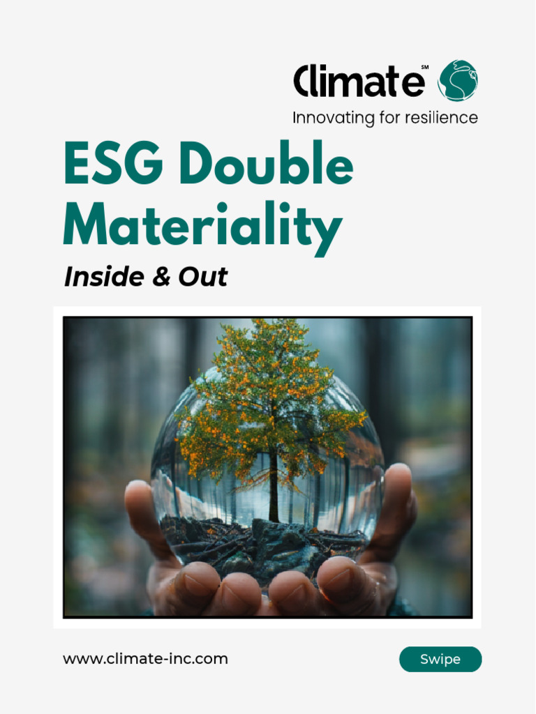 ESG - Double Materiality | Download Free PDF | Business | Economy And ...