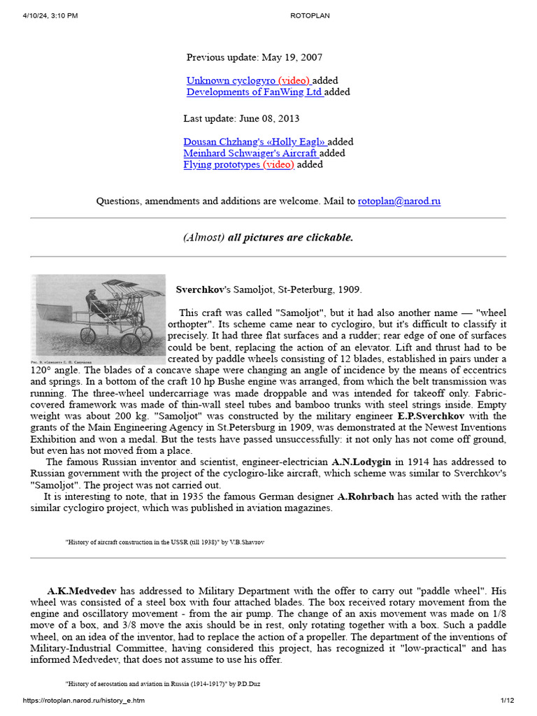 Roto Plan | PDF | Helicopter Rotor | Aircraft