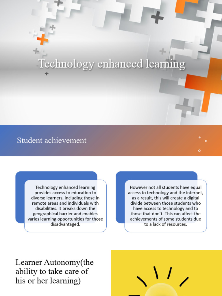 Technology Enhanced Learning | PDF | Educational Technology | Learning