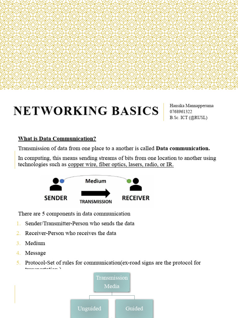 Networking Basics | Download Free PDF | Transmission Medium | Radiation