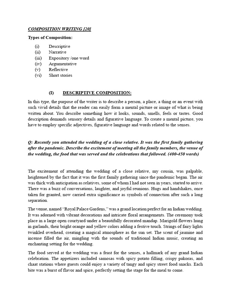 Compositions - Samples - English I | PDF | Solitude | Emotions