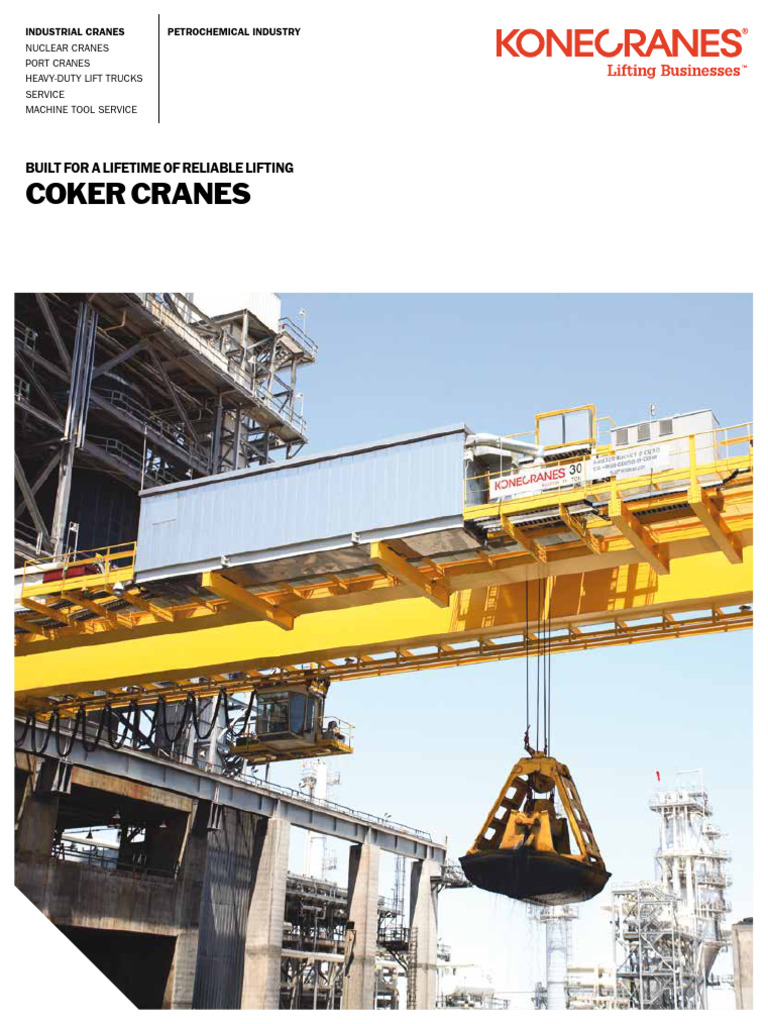 Coker Cranes for Petrochemical Efficiency | PDF | Crane (Machine ...