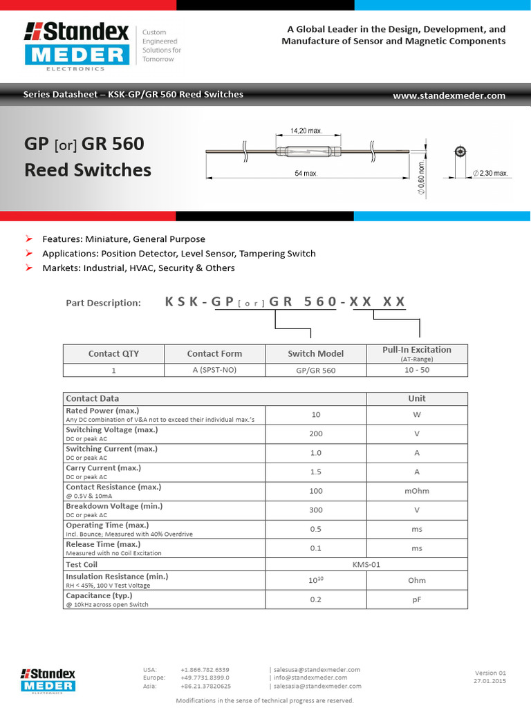 Data Sheet | PDF | Switch | Physical Quantities