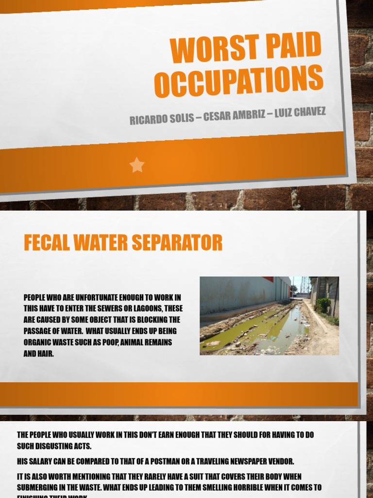 Worst Paid Occupations | PDF | Restaurants