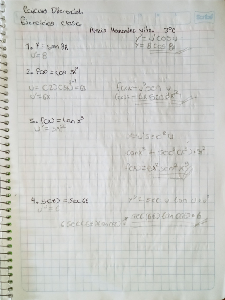 Ejercicios de Clase | PDF