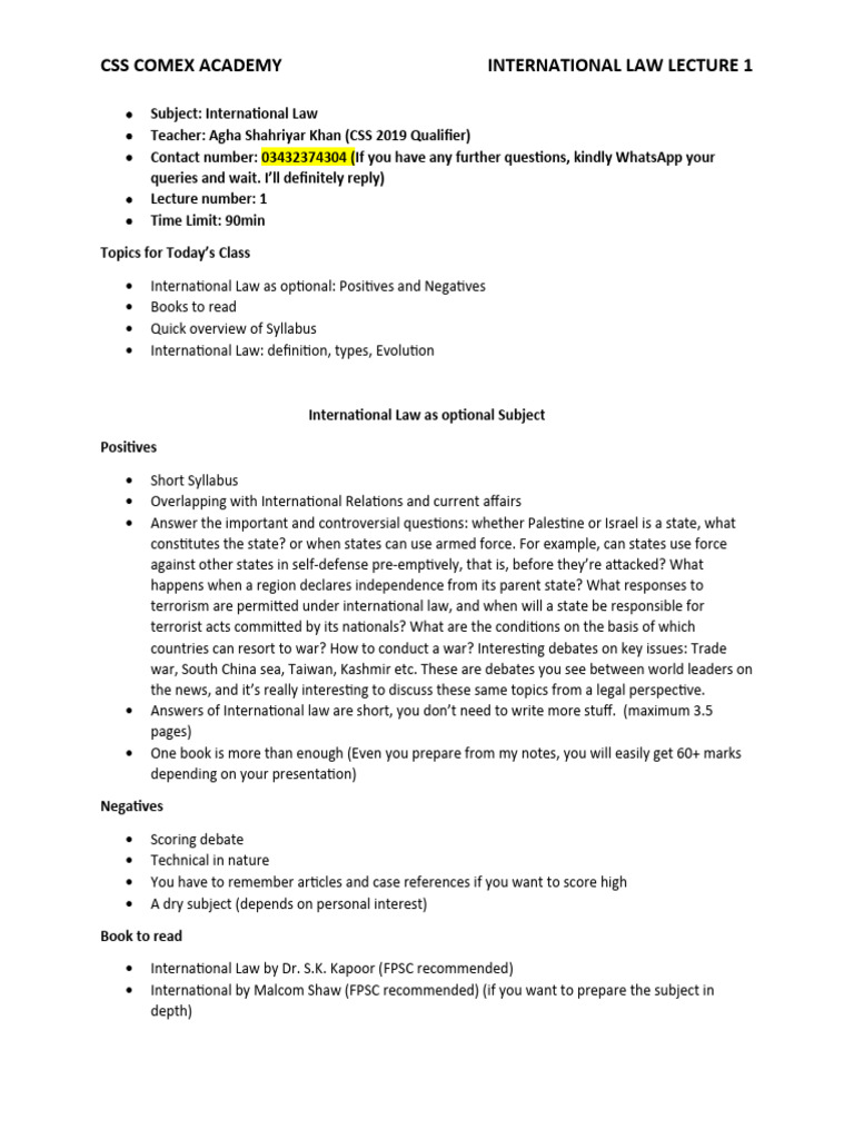 Lec 1 | PDF | International Law | Treaty Lec 1 | PDF | International Law | Treaty