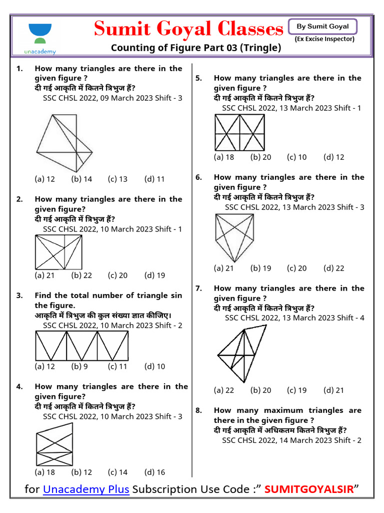 Counting of Figure Part 03 Un Academy | PDF