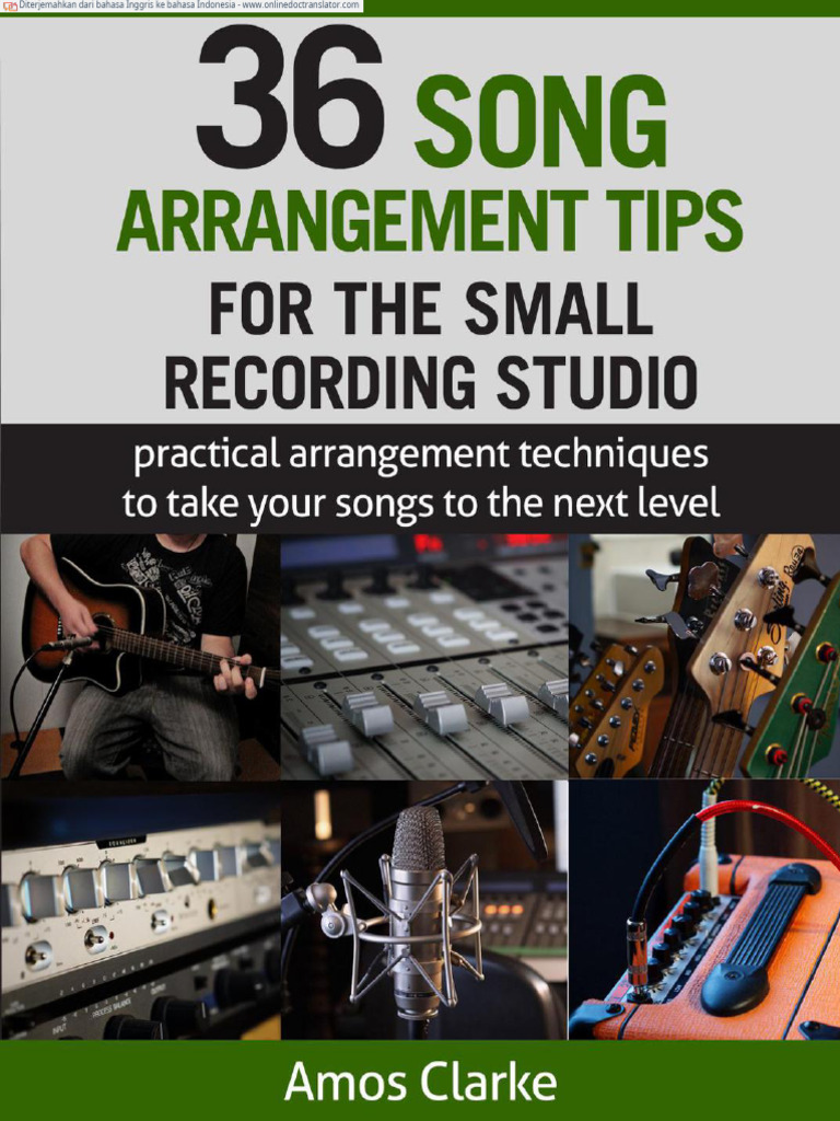 BOOK (For The Small Recording Studio) Amos Clarke - 36 Song Arrangement ...
