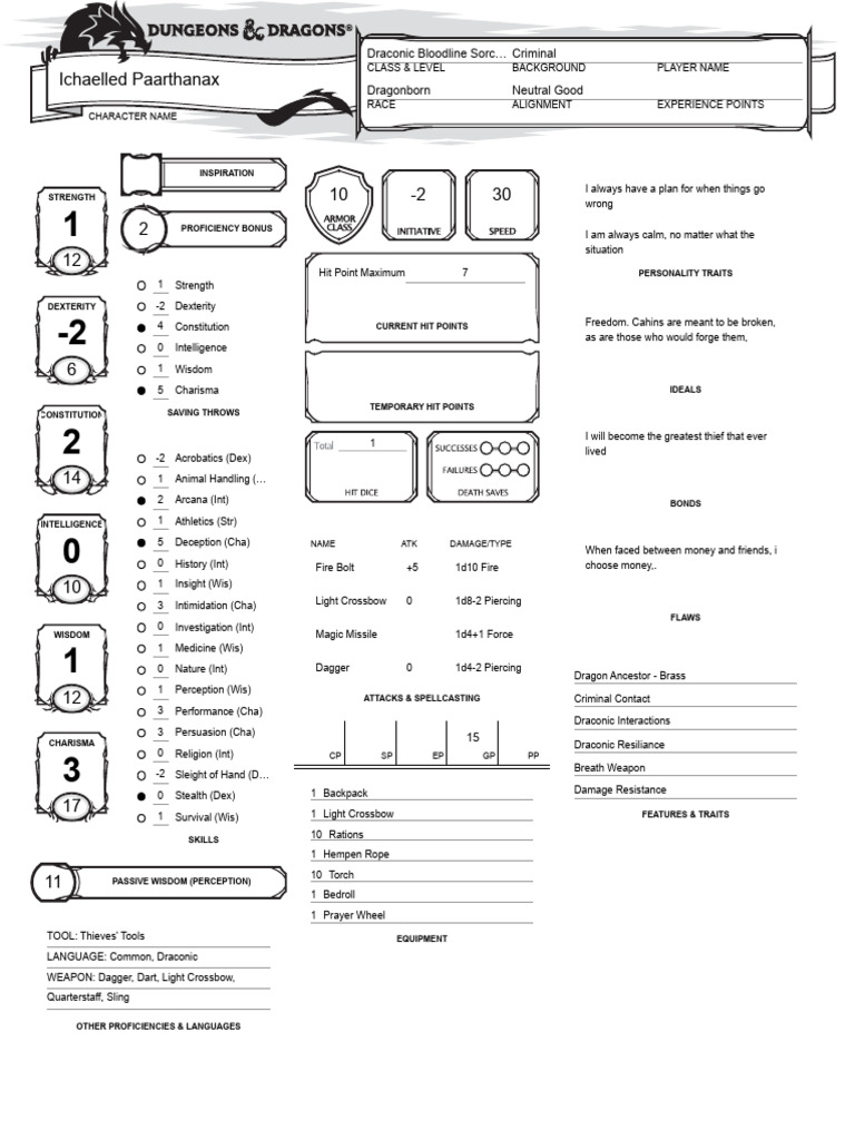 Ichaelled Paarthanax - Roll20 Characters | PDF | Illusion
