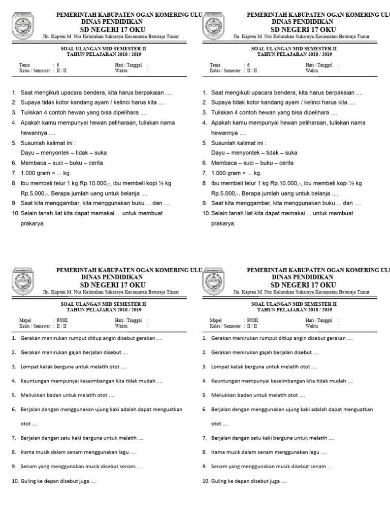 Kelas 2 Bagi 2 | PDF